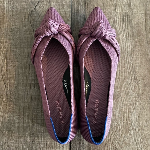 Rothy's | Shoes | Nib Rothys The Knot Point Ii In Mauve | Poshmark